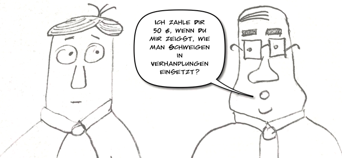 Schweigen in Verhandlungen